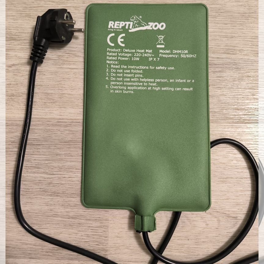 Грелка электрическая для змей, черепах