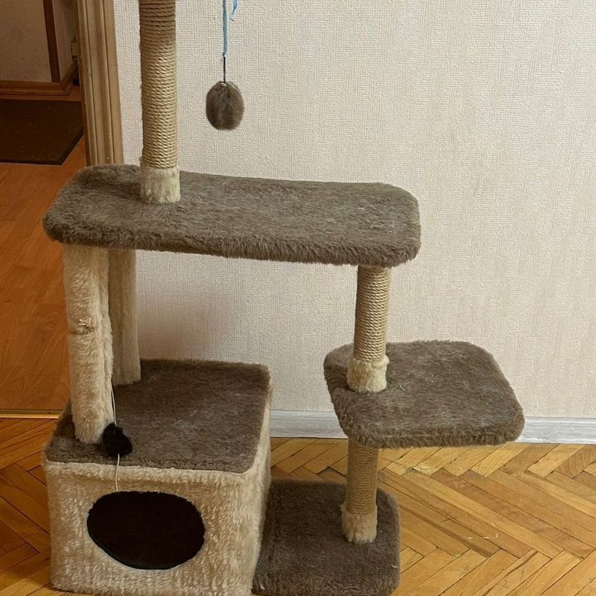 Когтеточка домик для кошки бу