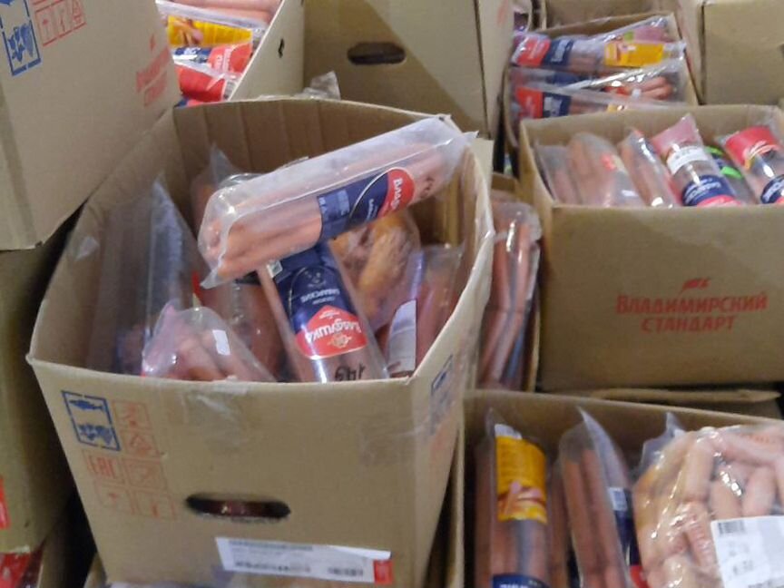 Колбаса на корм для животных