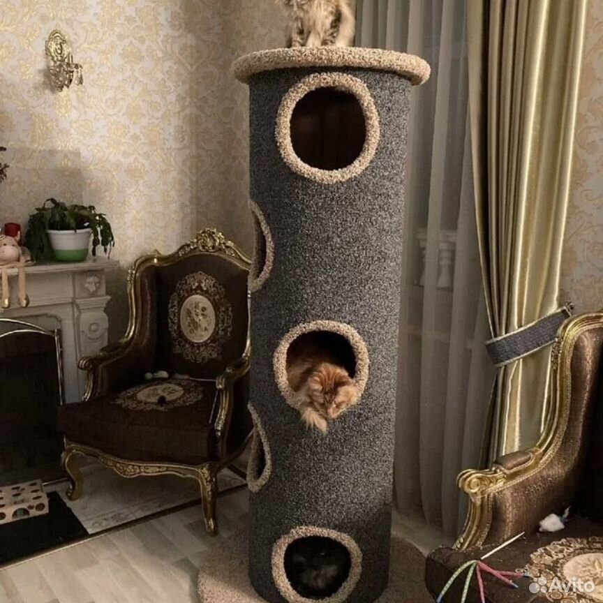 Игровой комплекс когтеточка для кошек "Лабиринт"