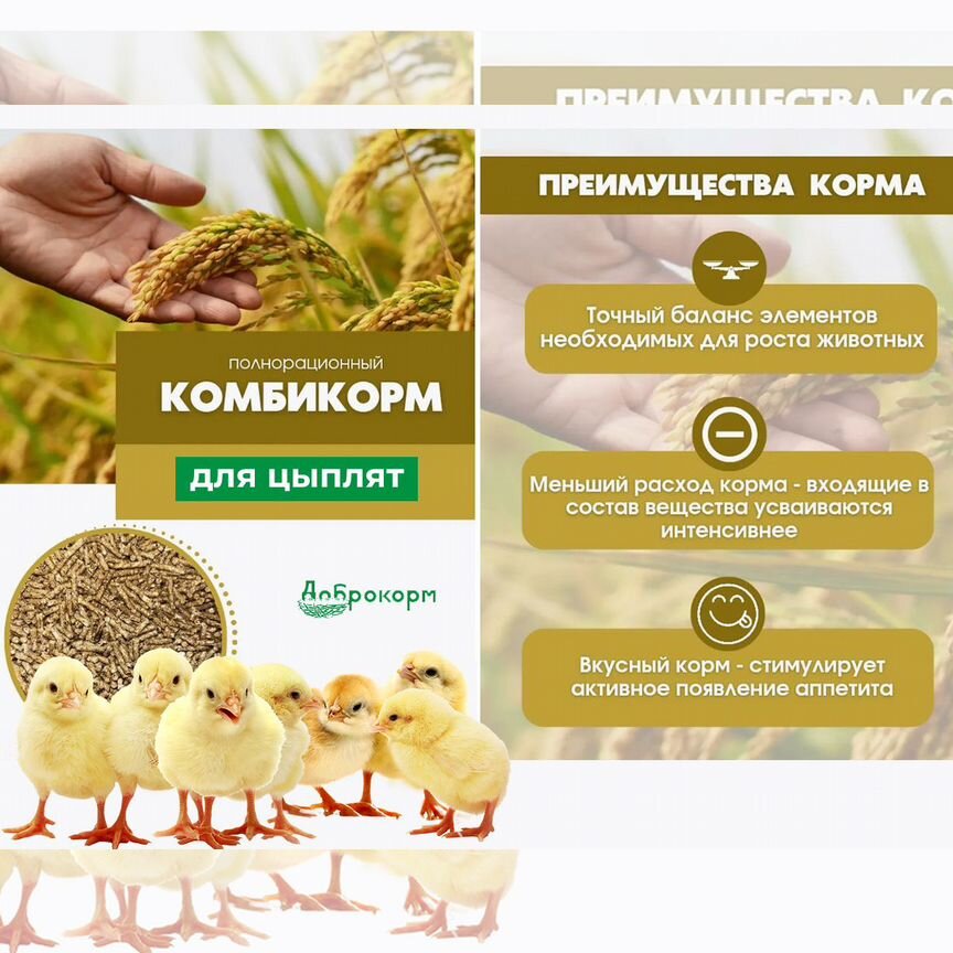 Комбикорм для цыплят 8 кг