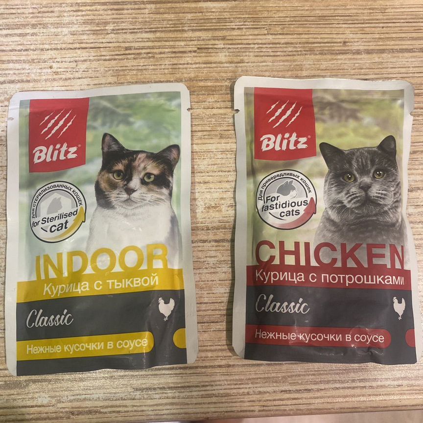 Корм для кошек blitz