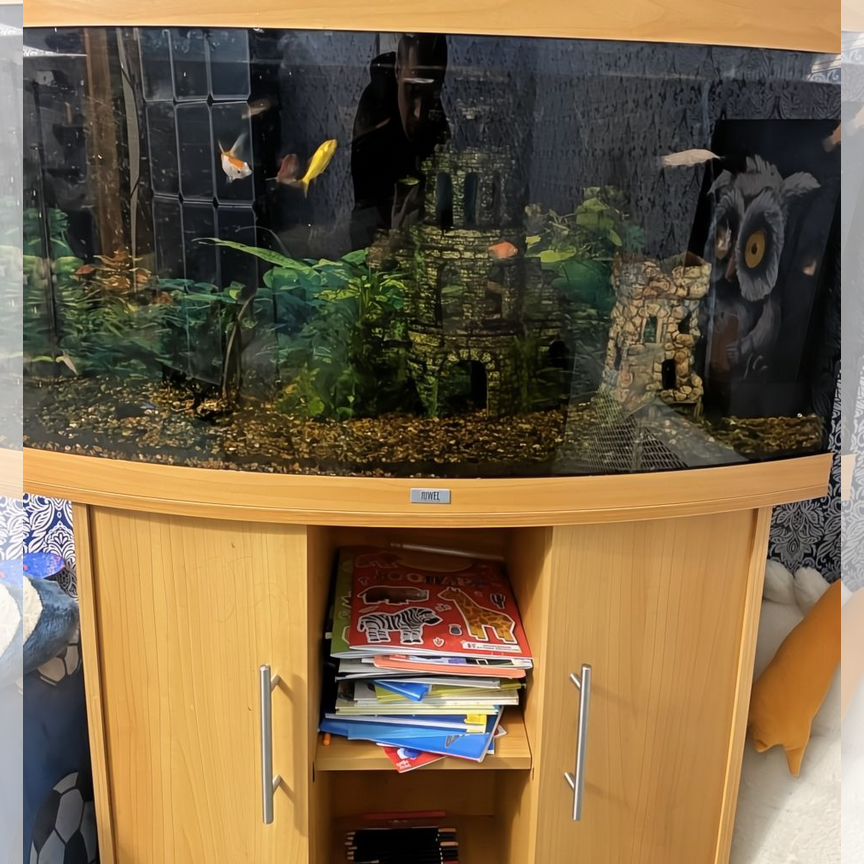 Аквариум с тумбой 200л