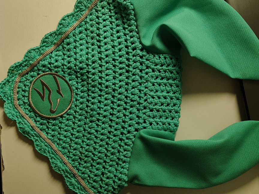 Ушки для лошади бирюзовые