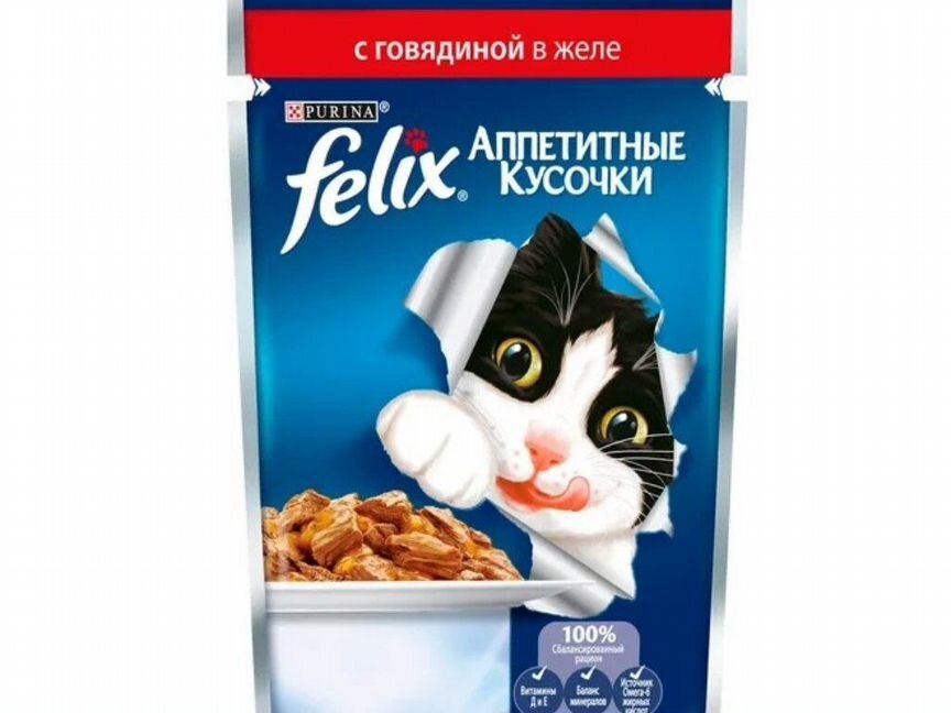 Корма влажные Felix Whiskas с доставкой