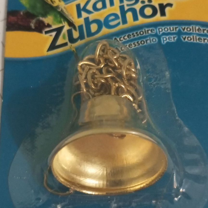 Игрушка для попугая, колокольчик