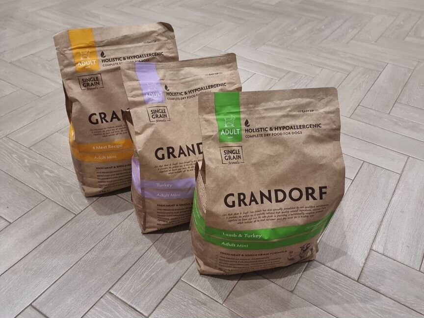 Grandorf Mini 3 кг и Grandorf Puppy 10 кг