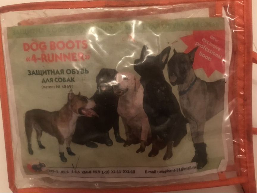 Защитная обувь для собак