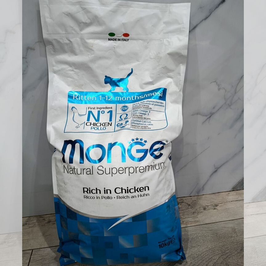 Корм для котят monge 10 кг