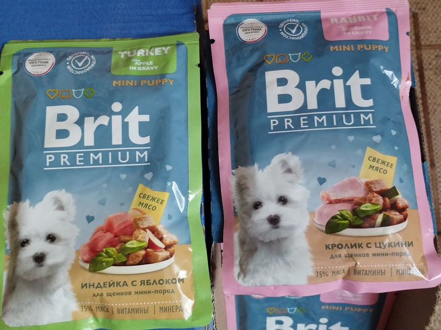 Влажный корм Brit для щенков