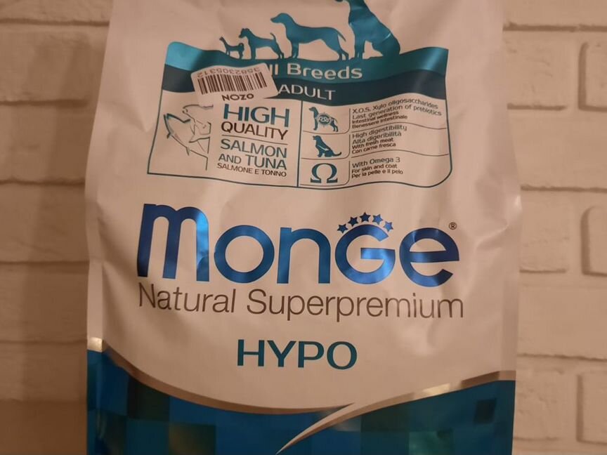 Корм Monge Hypo Лосось Тунец 2,5кг