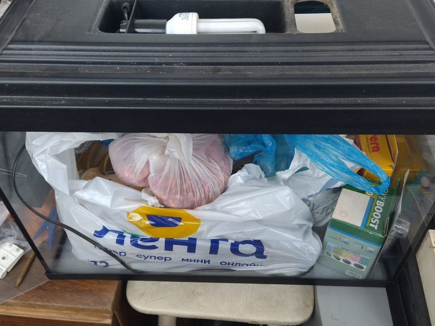 Аквариум с лампой 40л в полном комплекте