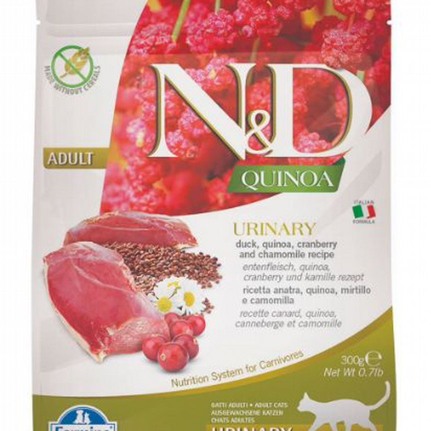 Корм для кошек Farmina Quinoa Urinary Adult 300г