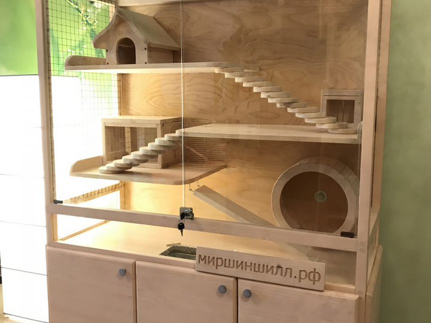 Профессиональные витрины для шиншилл, дегу