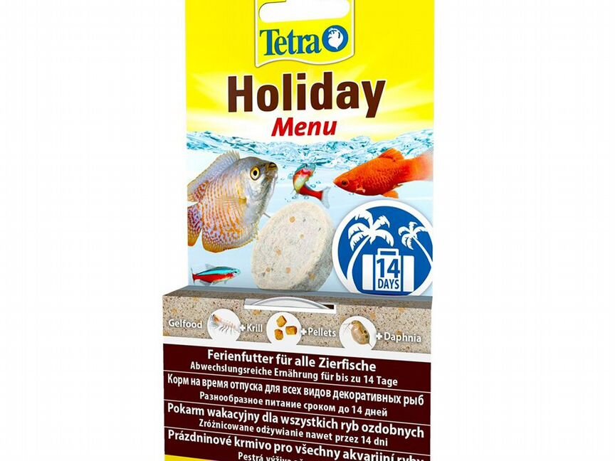 Tetra Holiday Menu 30гр (желе), Корм для рыб Отпус