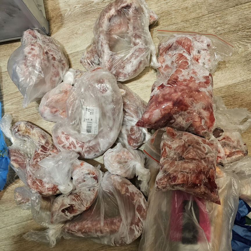 Мясо для собак утка курица индейка шея печень