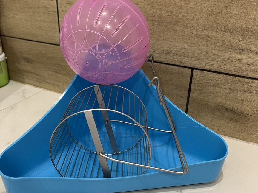 Круг и колесо для хомяка, туалет для кролика