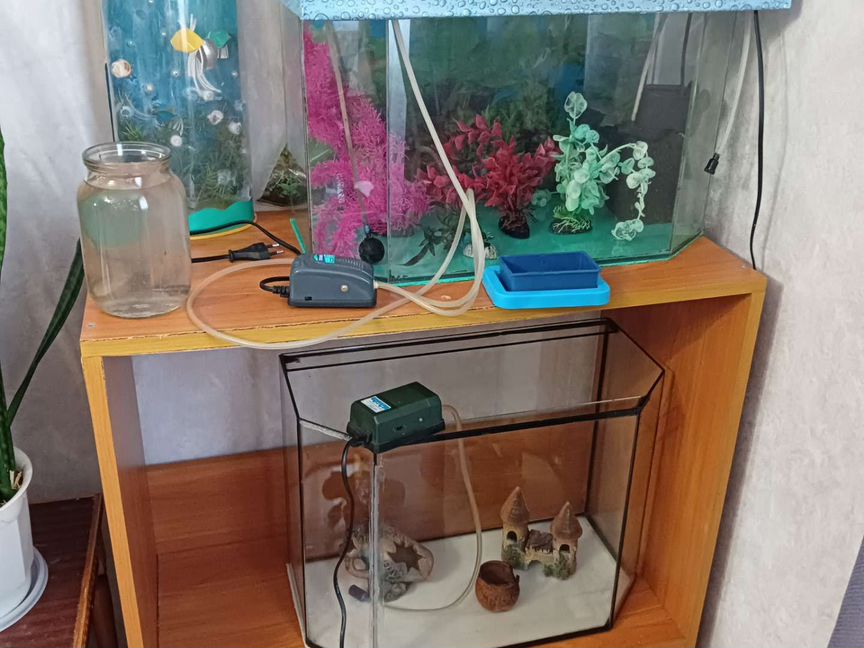 Аквариум с тумбой бу