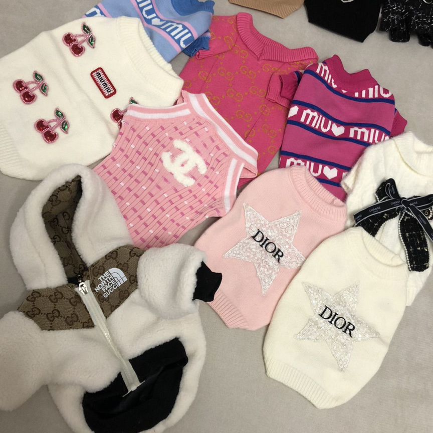 Одежда для собак и кошек gucci, miu miu, dior