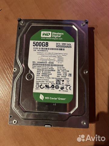 Hdd Western Digital 500gb Green WD5000aads купить в Москве ...