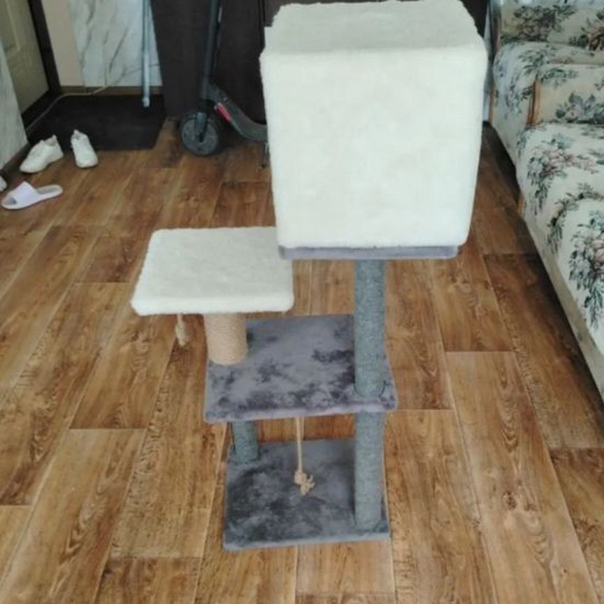 Когтеточка домик для кошки бу