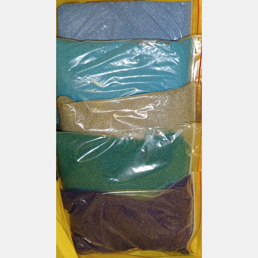 Кварцевый песок цветной