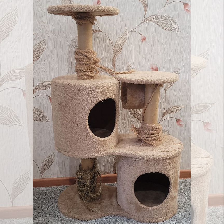 Когтеточка с домиком бу