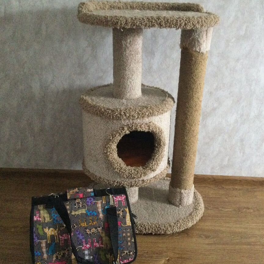 Домик когтеточка переноска