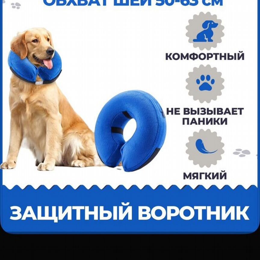 Воротник надувной для собак крупных пород