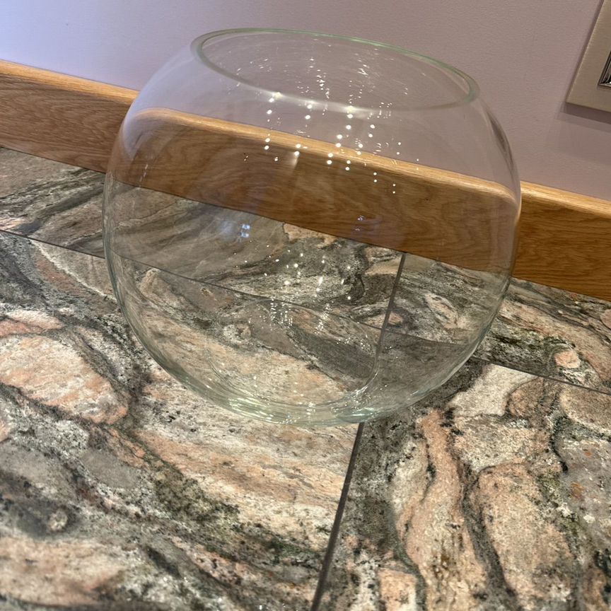 Аквариум круглый ваза круглая