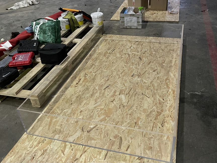 Аквариум из орг стекла 650 литров