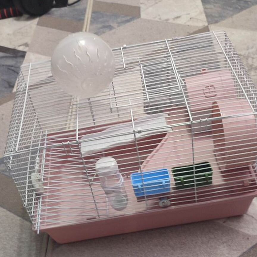 Клетка для грызунов с комплектующими