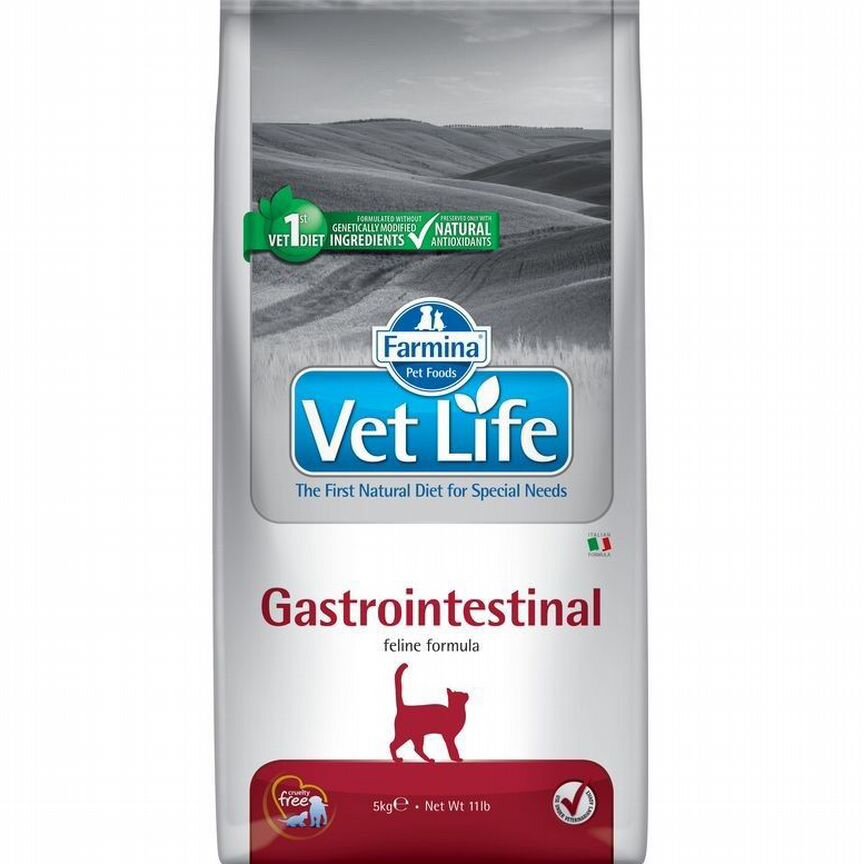 Farmina Vet Life Gastrointestinal 5 кг для кошек