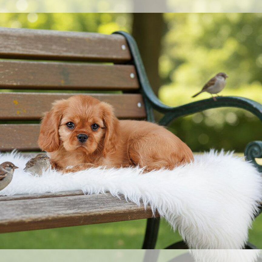 Кавалер кинг-чарльз-спаниель, щенок