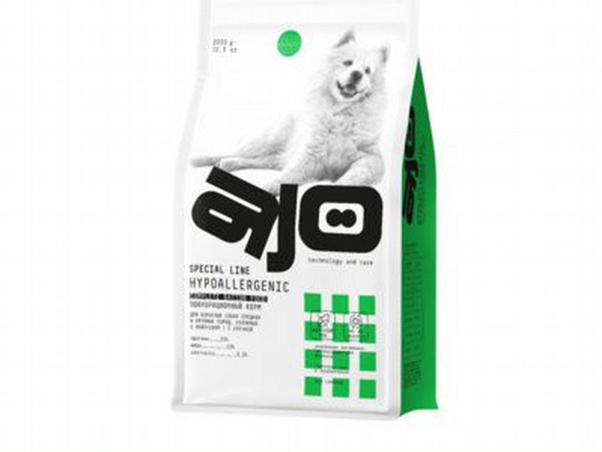 Корм для собак AJO Hypoallergenic 12кг