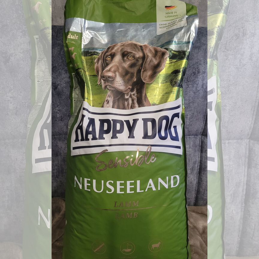 Happy Dog Neuseeland 12. 5 кг корм для собак