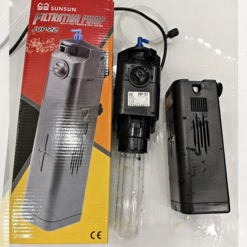 Фильтр аквариума sunsun JUP-22 с лампой