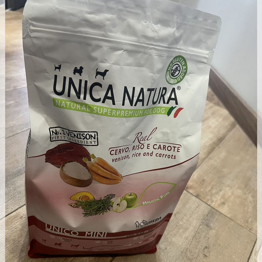 Unica Natura 2.5кг, корм для собак мелких пород