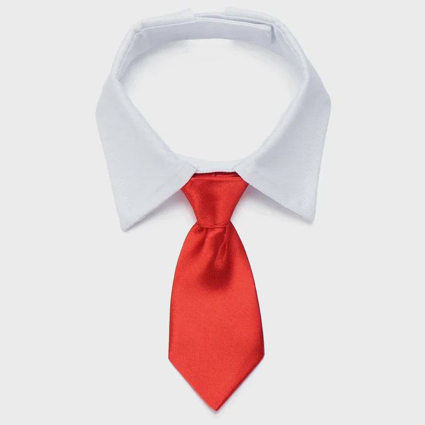 Кота собаки любимчика Регулируемый деловой галстук-бабочка для смокинга для собак и Красный, S, red