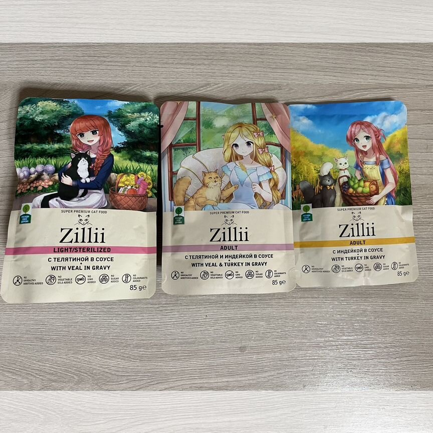 Влажный корм Zillii паучи