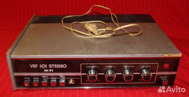 Усилитель VEF 101 stereo вэф купить в Москве | Электроника | Авито