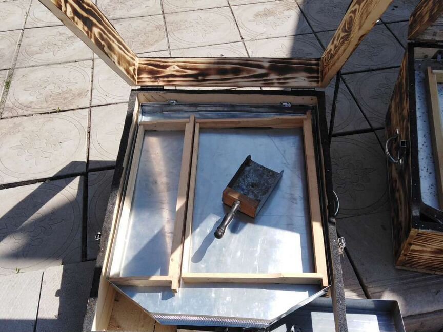 Солнечные воскотопки, стул пчеловода