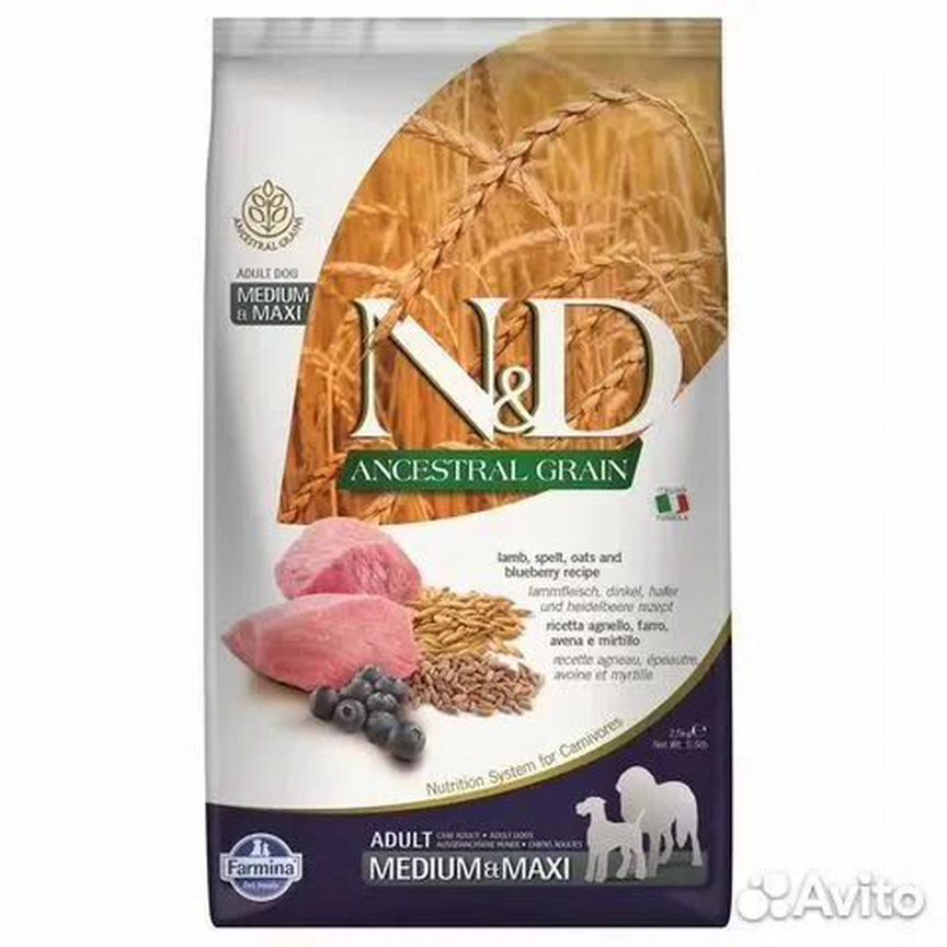 Сухой корм Farmina N&D Низкозерновой, для средних