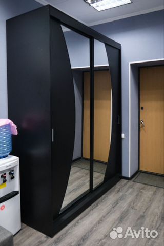 Шкаф купе большой бу с зеркалом черный 180х240х70 купить в Москве ...