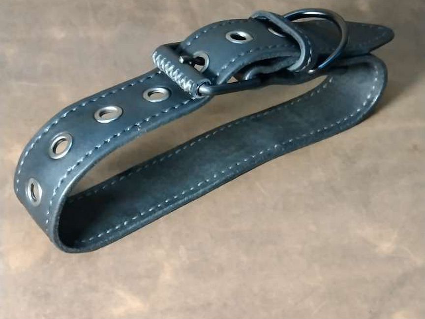 Ошейник из натуральной кожи. Ручная работа