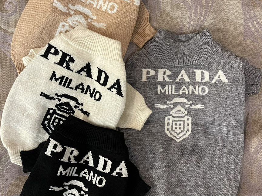 Свитер prada для собак одежда бренд