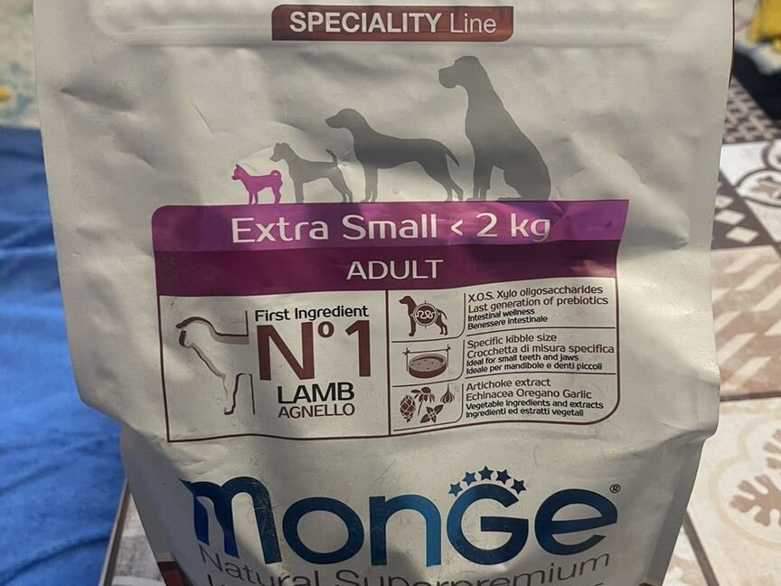 Корм Monge Dog SpecialityLine ExtraSmall для собак