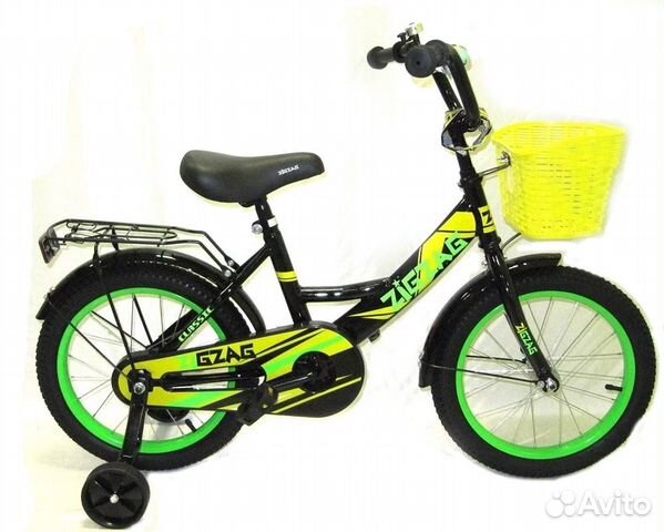 Детский велосипед zigzag 18" Classic черный/желтый, Новое купить в ...