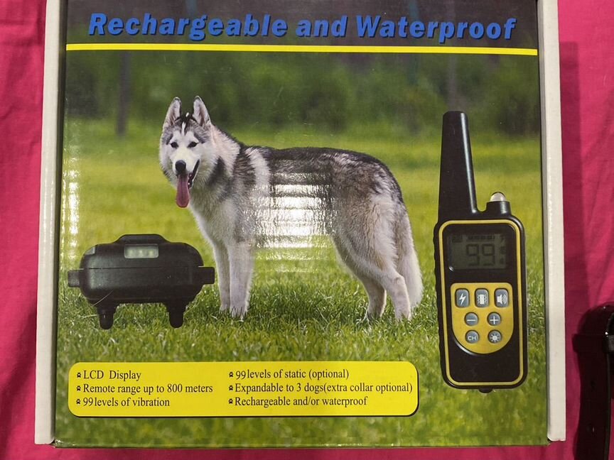 Ошейник дрессировочный с пультом вибрации и звука