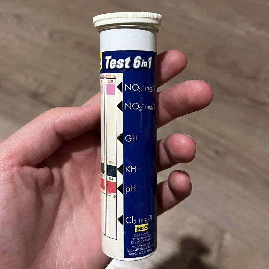 Тест полоски tetra 6 в 1